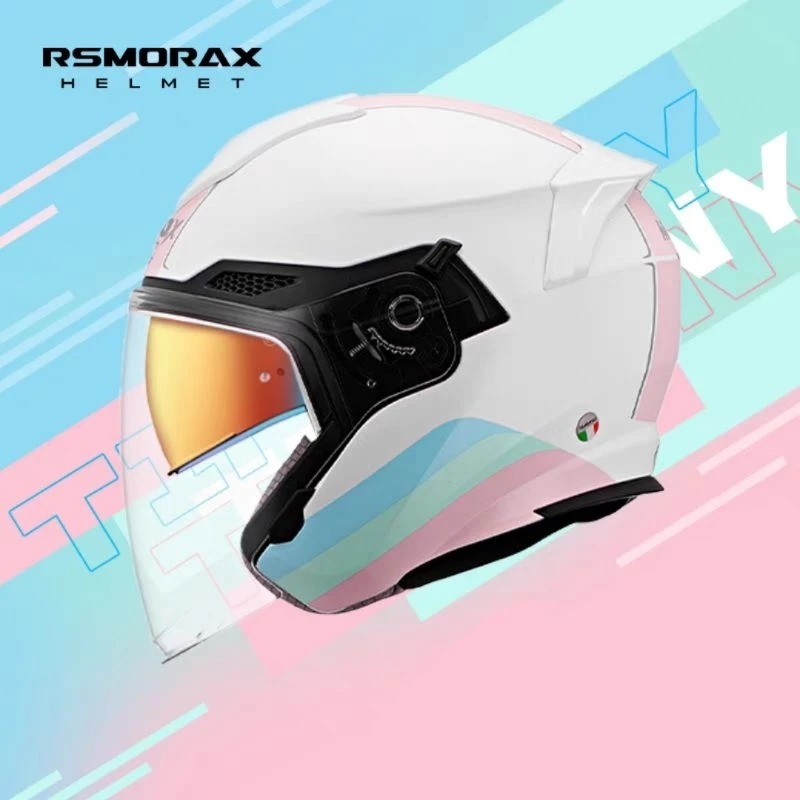 Motorax安全帽 摩雷士 S30 蒂芙尼 三色 電鍍內鏡 藍牙耳機槽 排齒扣 3/4罩 耀瑪騎士 | 蝦皮購物