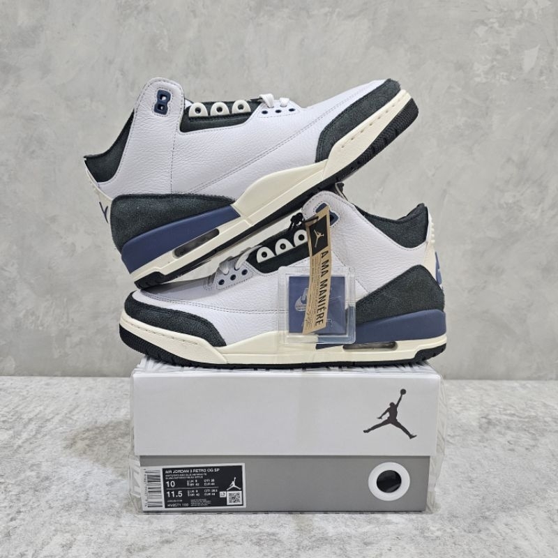 [全新] US10 Air Jordan 3 x A Ma Maniére 海軍藍 HV8571-100 | 蝦皮購物