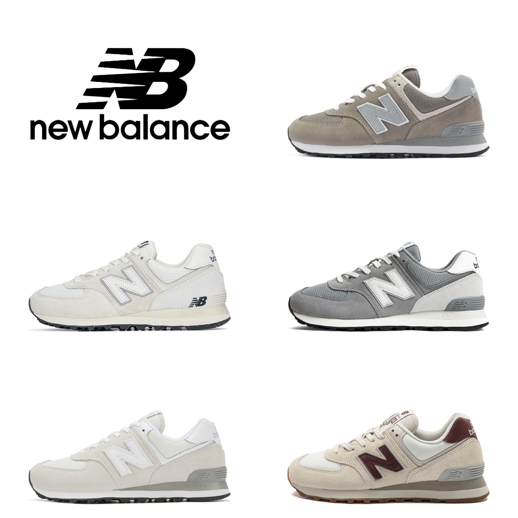 【日本連線】New Balance NB 574 復古 情侶 織物皮革 減震 防滑 防水透氣吸汗支撐平衡保暖 低幫跑步鞋 | 蝦皮購物