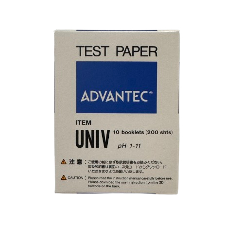 日本ADVANTEC PH試紙(200張/盒) 酸鹼值測試範圍pH1-11/UNIV條狀萬能書型試紙 pH試紙 酸鹼試紙 | 蝦皮購物