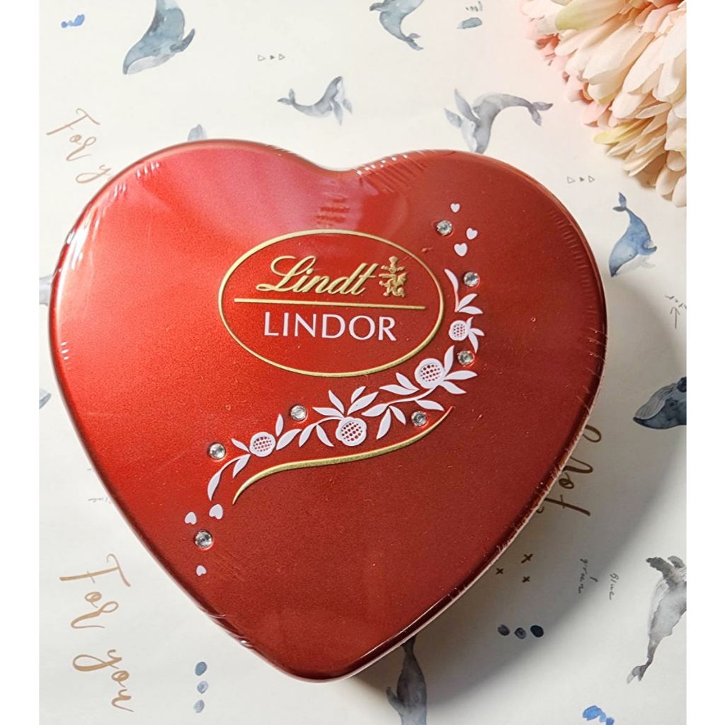 瑞士蓮夾餡牛奶巧克力8入心型鐵盒裝96g(效期2025/10/08)市價237元特價89元 | 蝦皮購物