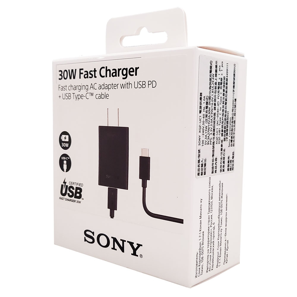 Sony 原廠公司貨 PD30 XQZ-UC1 30W 快速充電組 ( 旅充頭+ Type C傳輸線 ) | 蝦皮購物