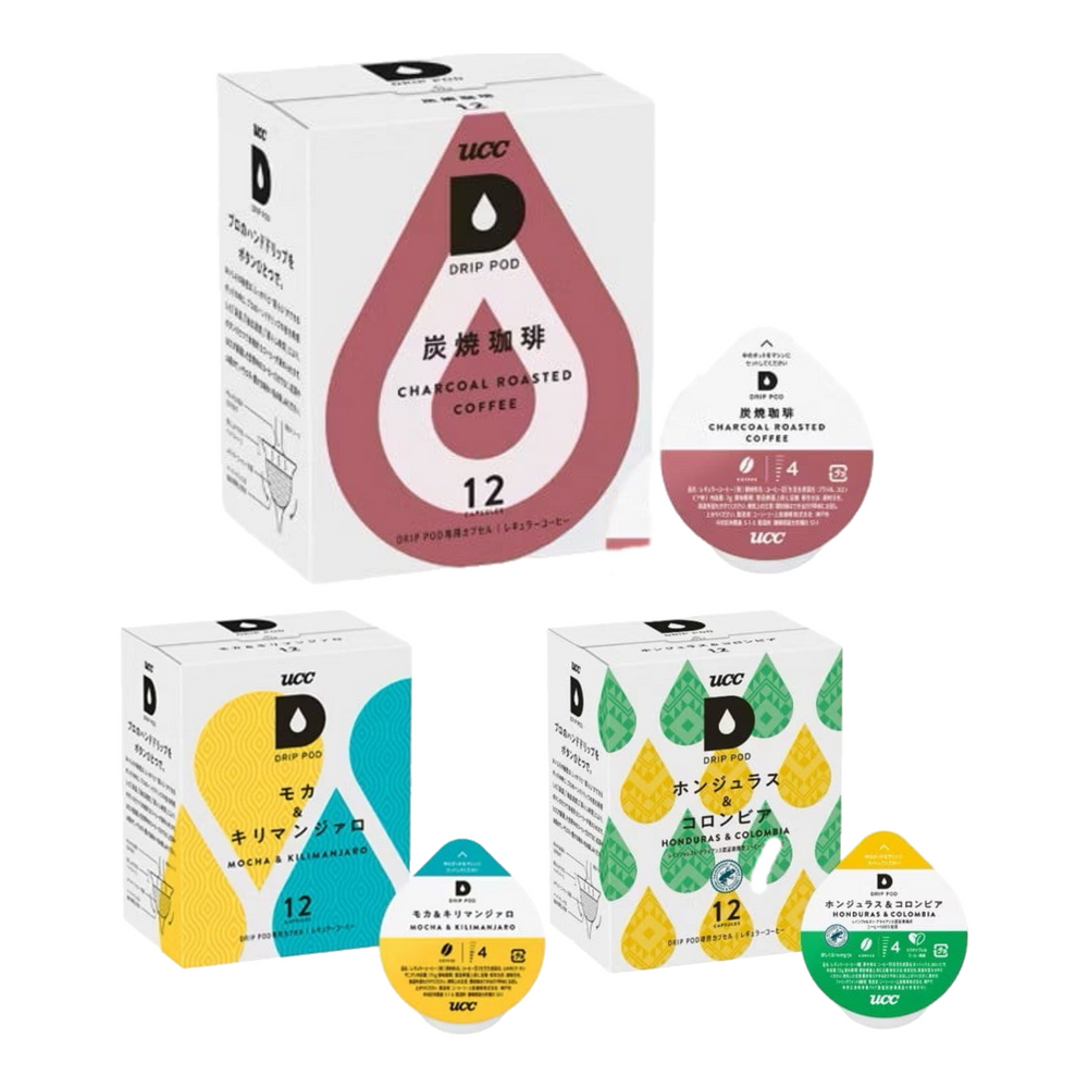 【UCC】DRIP POD咖啡膠囊 12入 炭燒咖啡 深蒸靜岡綠茶 嚴選香醇綜合 咖啡 | 蝦皮購物