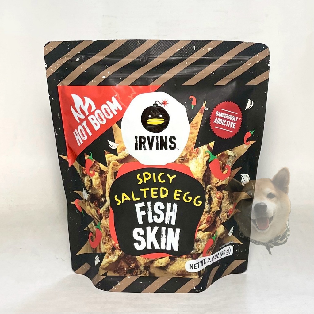 【即期出清】新加坡IRVINS嗆辣鹹蛋黃魚皮 80g | 蝦皮購物