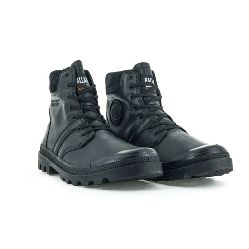 PALLADIUMww PALLABROUSSE CUFF WP+ 皮革防水靴 極黑 77982-001 | 蝦皮購物