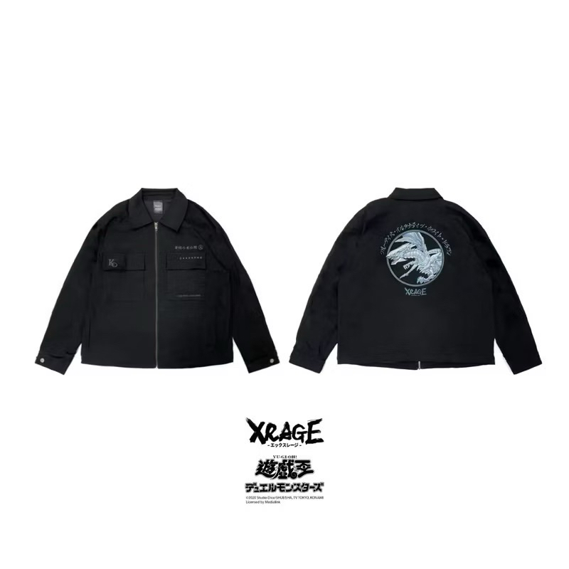 Xrage 遊戲王 青眼亞白龍 工裝外套 L全新 | 蝦皮購物
