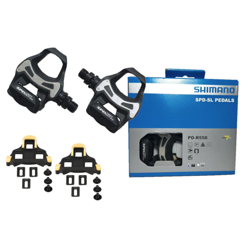 SHIMANO PD-R550 公路車 SPD-SL 踏板 黑色 內附SH11扣片 | 蝦皮購物