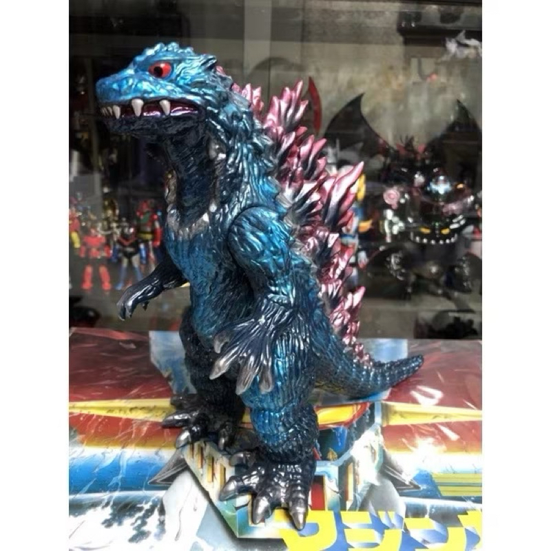 M1號 千禧哥 哥吉拉 限定 金屬藍 軟膠 sofubi Marmit 紅蓮 | 蝦皮購物