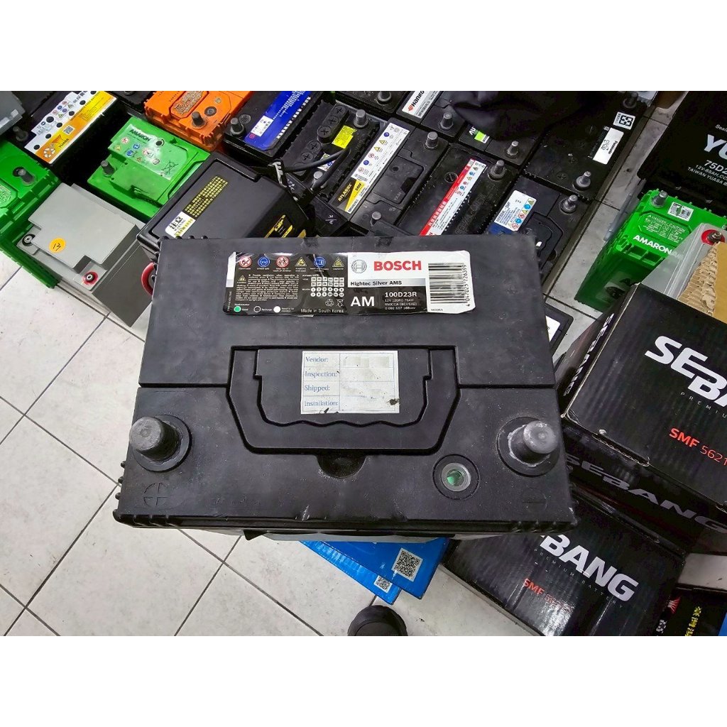 (二手中古電池) BOSCH 100D23R (75D23R加強) 免保養汽車電池 數值品項優 | 蝦皮購物