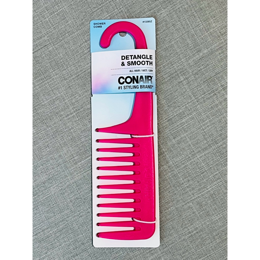 [現貨在台] conair 髮梳 梳子 濕髮或乾髮皆適用 解結梳 淋浴梳 shower comb 順髮梳 梳子 | 蝦皮購物