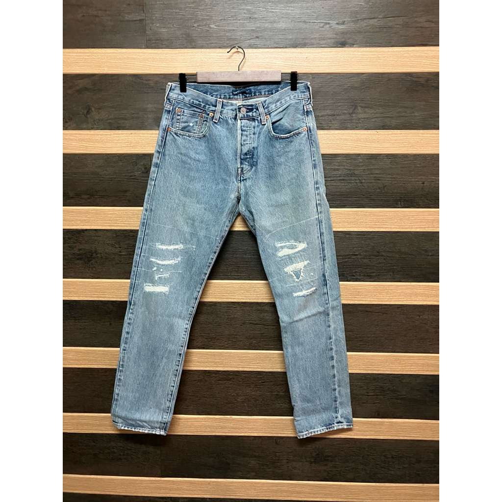 Levi’s Levis LMC 501 ST 破壞 補丁 大E 赤耳 30（28894 0119） | 蝦皮購物