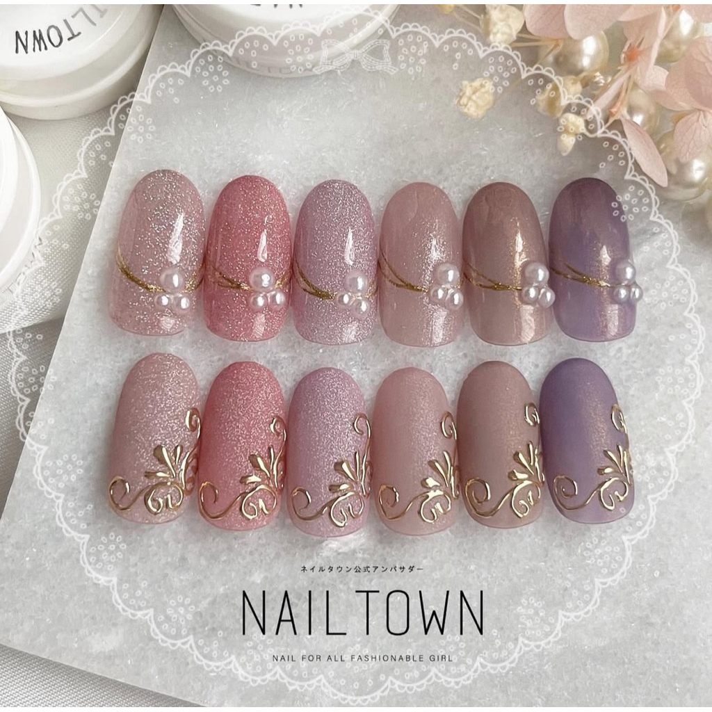 妍月涵光 日本代購 現貨在台 日本 NAIL TOWN NAILTOWN_紫色薰衣草 貓眼 色膠 凝膠 美甲 | 蝦皮購物