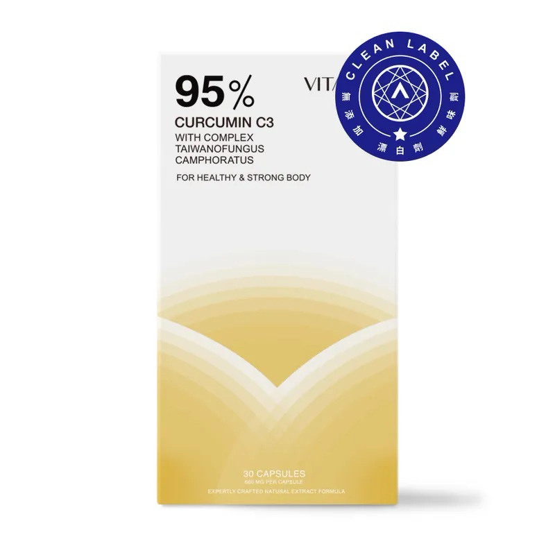 養護專科 美國專利 95% C3 超級薑黃素+牛樟芝子實體 VITABOX | 蝦皮購物