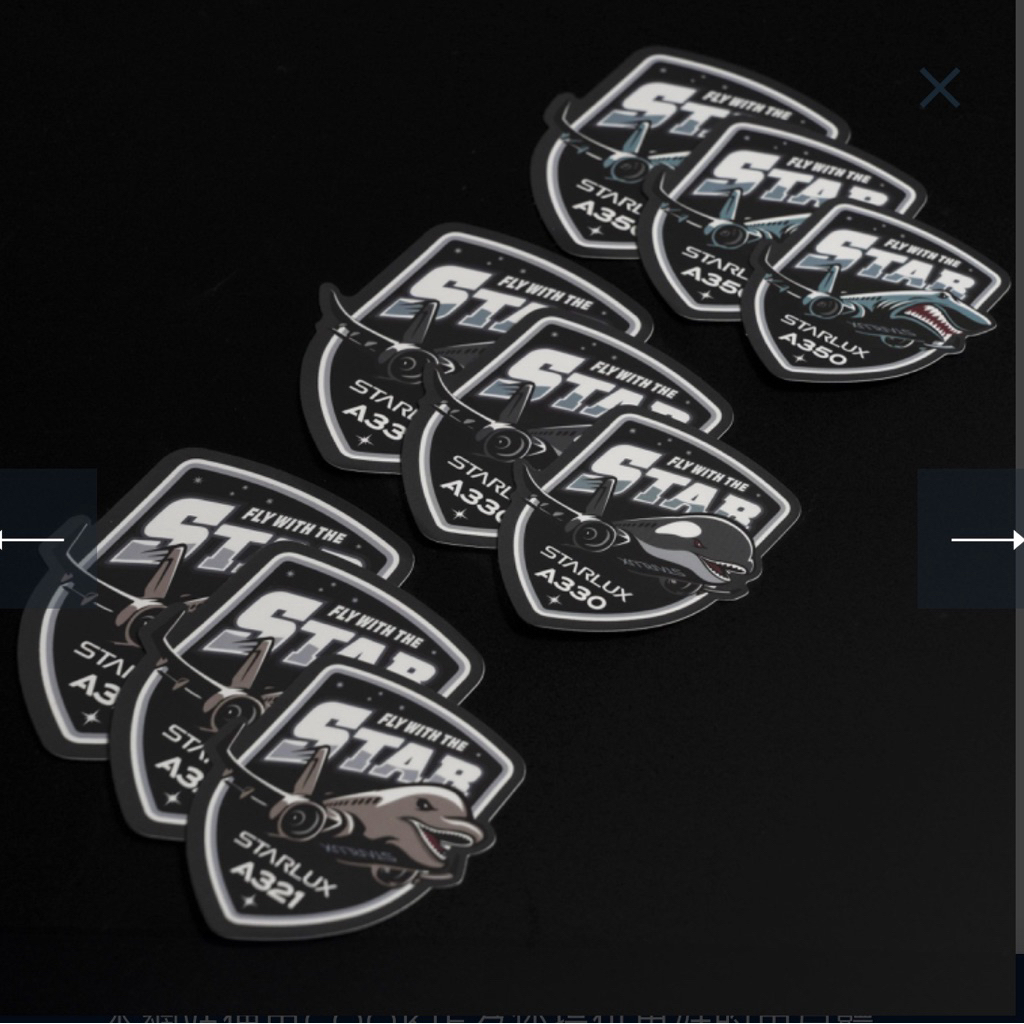 全新現貨 星宇航空 Fleet Patches Stickers Set 機隊 臂章 貼紙(3款共9入) | 蝦皮購物