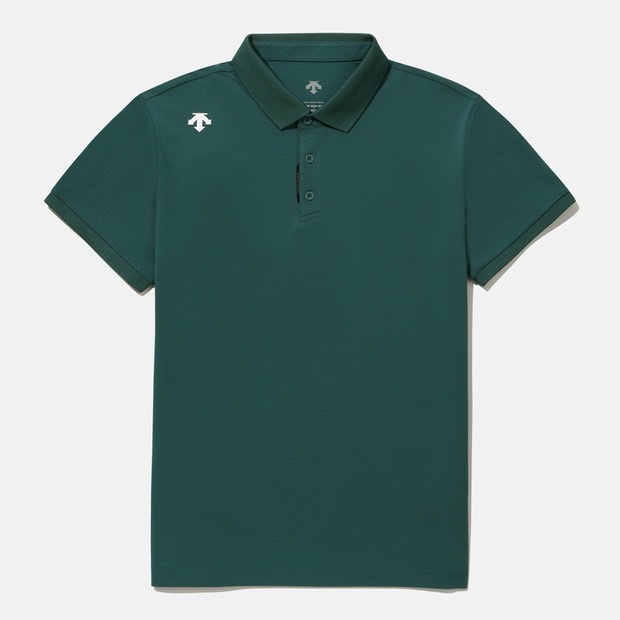 【iNTERWEAVE 誼德威】DESCENTE TOUGH POLO SHIRTS 男 運動 POLO衫 (綠) | 蝦皮購物