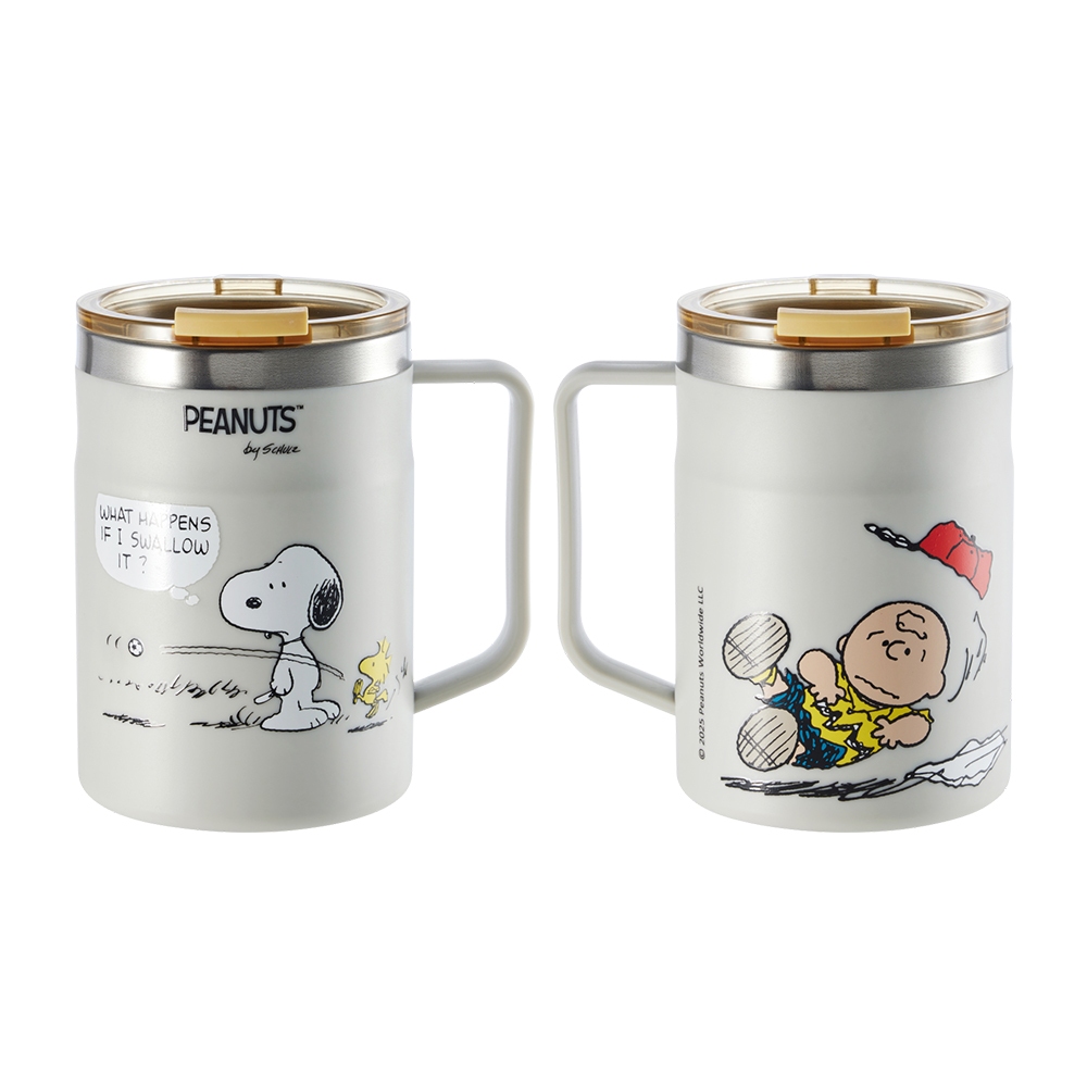 【Black HAMMER 官方直營】 SNOOPY 史努比運動系列不鏽鋼隔熱馬克杯530ML-足球款 | 蝦皮購物