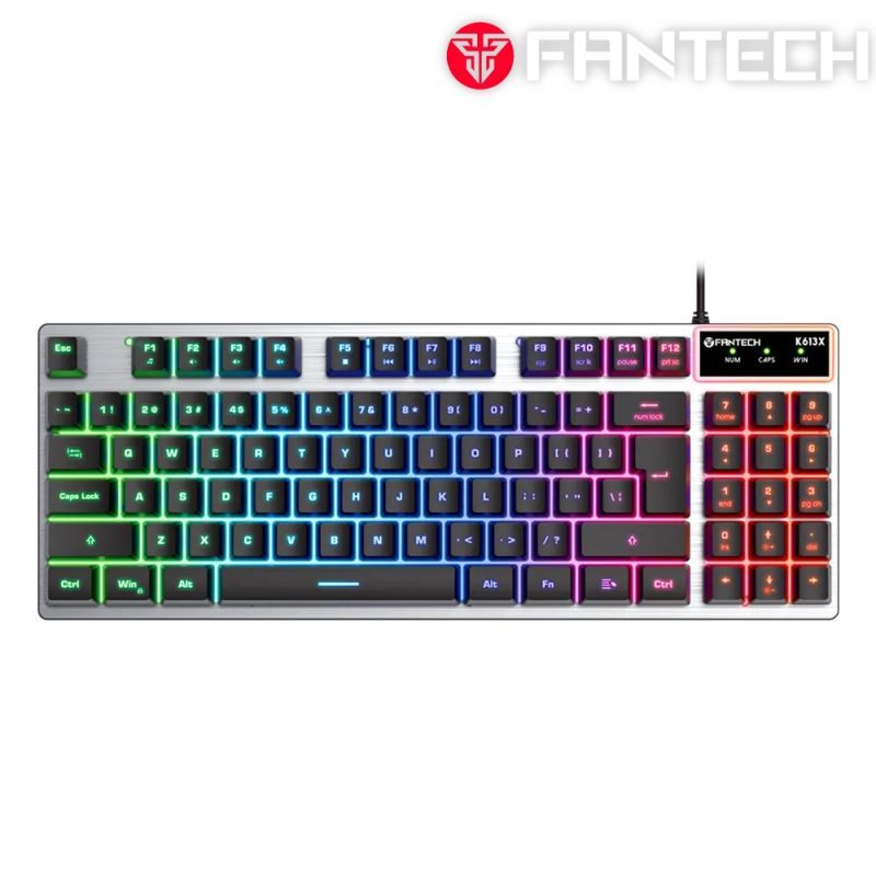 《TJ賣場》FANTECH K613X 鋁合金面板89鍵多彩燈效懸浮式薄膜鍵盤 有線鍵盤 電競鍵盤 注音 倉頡 | 蝦皮購物