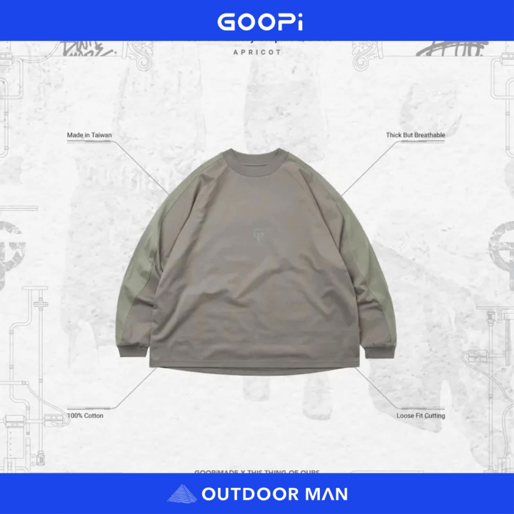 [GOOPiMADE] “Gof-T1” Binary Graphic L/S Tee Apricot | 蝦皮購物
