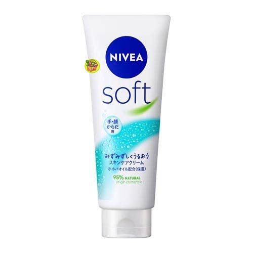 【JPGO】日本製 花王Kao 妮維雅 NIVEA soft 全身可用 保濕潤膚乳霜 170g~條狀 | 蝦皮購物
