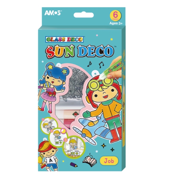 【韓國AMOS】 6色職業主題吊飾DIY玻璃彩繪膠 禮物首選 ‖ | 蝦皮購物