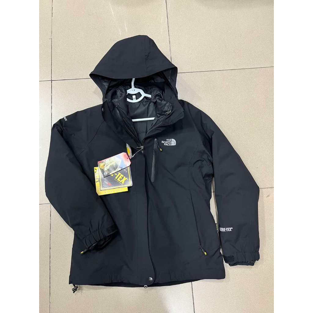 女款 / The North Face三合一羽絨/Gore-TEX~XCR外套，防風防水保暖 騎車/登山/旅行-黑色 | 蝦皮購物
