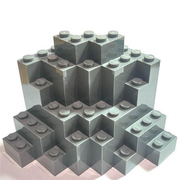 二手樂高 LEGO 岩石 石頭 岩壁 深灰色 八成新 大石頭 大岩壁 23996 | 蝦皮購物