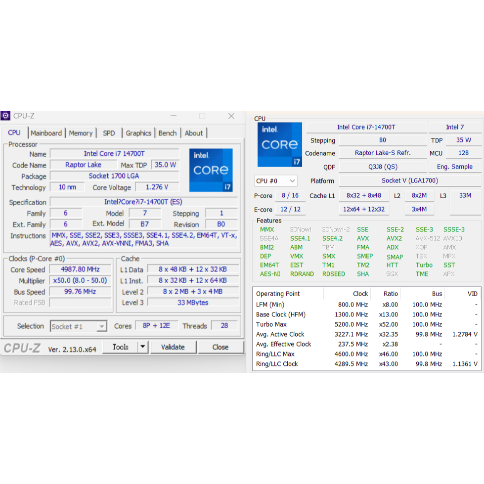 Intel Core i7 14700T 散裝正顯版 請先詳閱賣場說明(12900K、14700K、13900K可參考) | 蝦皮購物