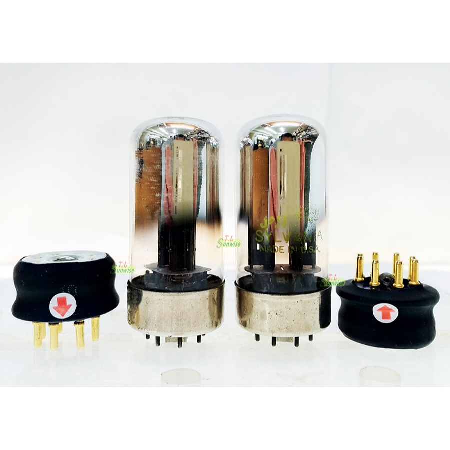 可代 6SN7 ︽NO:6137 美國 SYLVANIA 7N7 (NOS) 真空管 附 ︽NO:9907 轉接座 2組 | 蝦皮購物