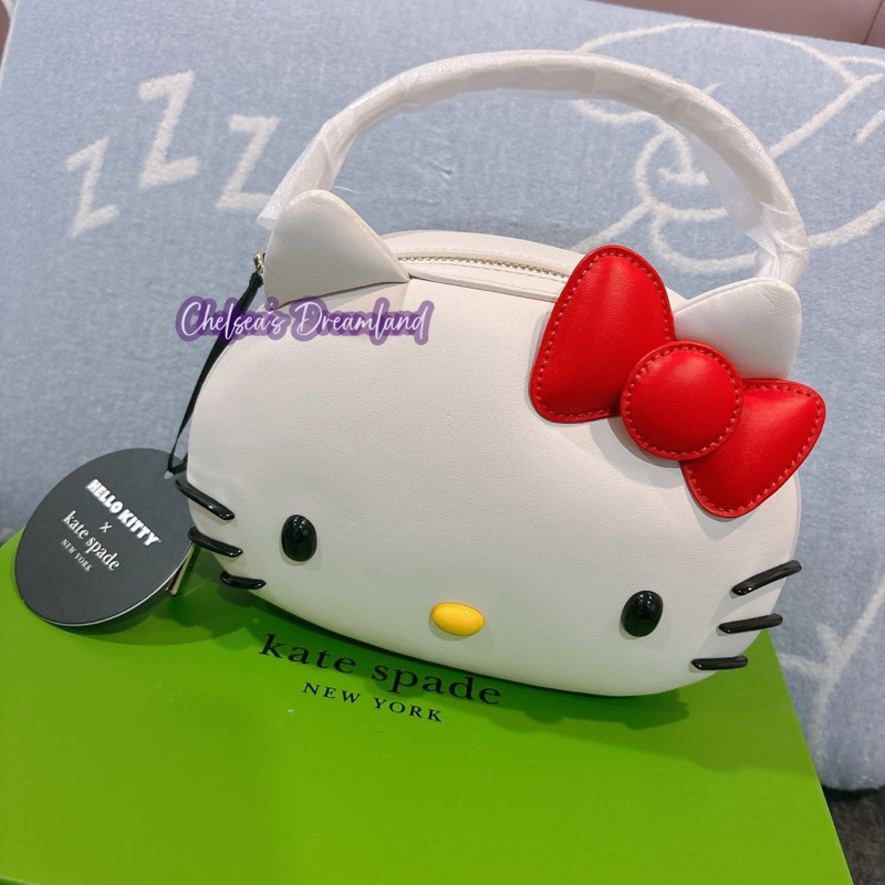 🔥現貨🔥2025 Kate spade New York x Hello Kitty 大頭造型包 附背帶 | 蝦皮購物