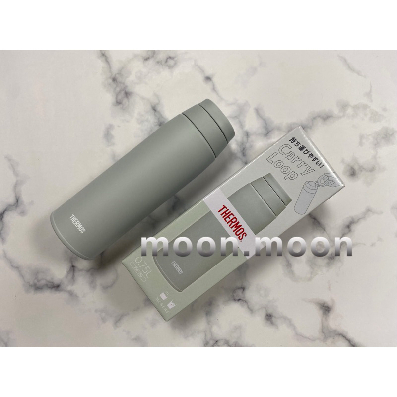 THERMOS膳魔師 水杯 真空隔熱可提式 JOO-750系列 環保杯 轉蓋 750ml 迷霧綠 | 蝦皮購物