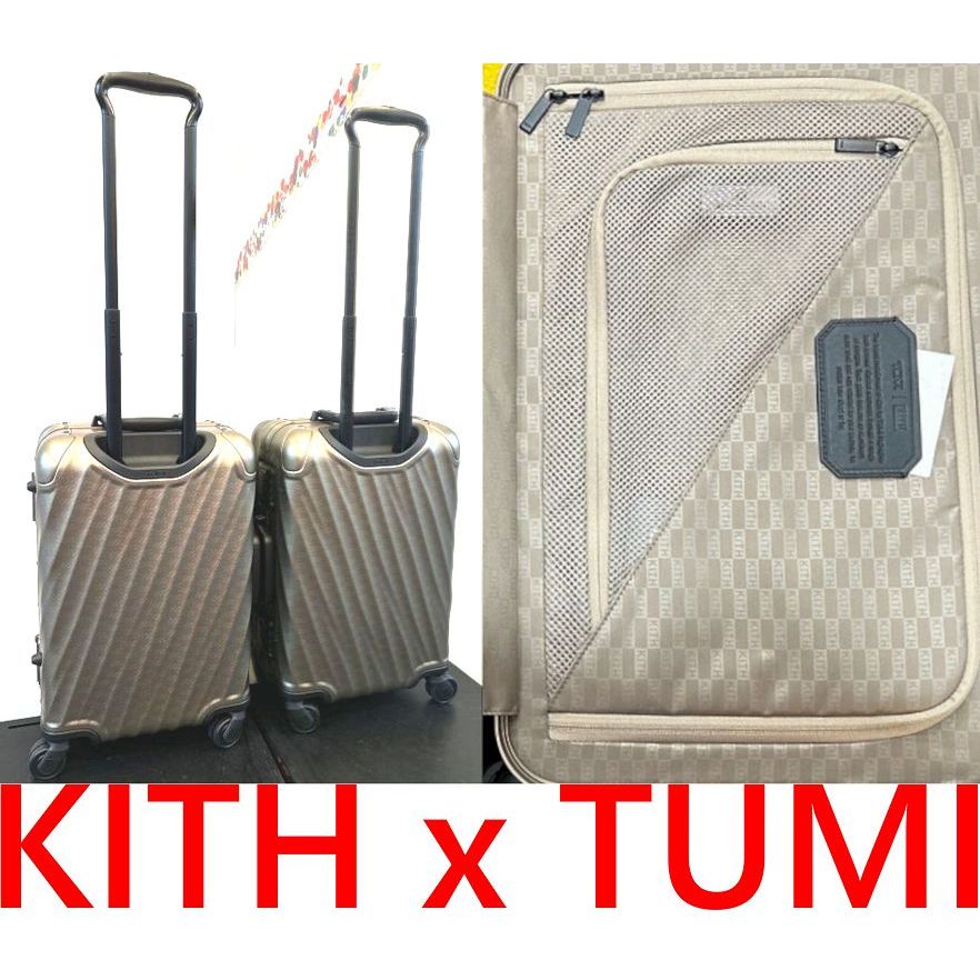 BLACK全新KITH x TUMI鋁合金International Carry滿版MONOGRAM旅行箱/行李箱 | 蝦皮購物