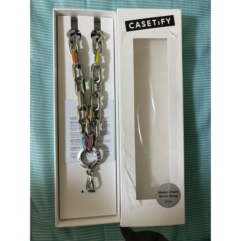 二手 CASETiFY Metal Chain Wrist Strap 手機鏈 購買前請詳讀商品介紹 | 蝦皮購物