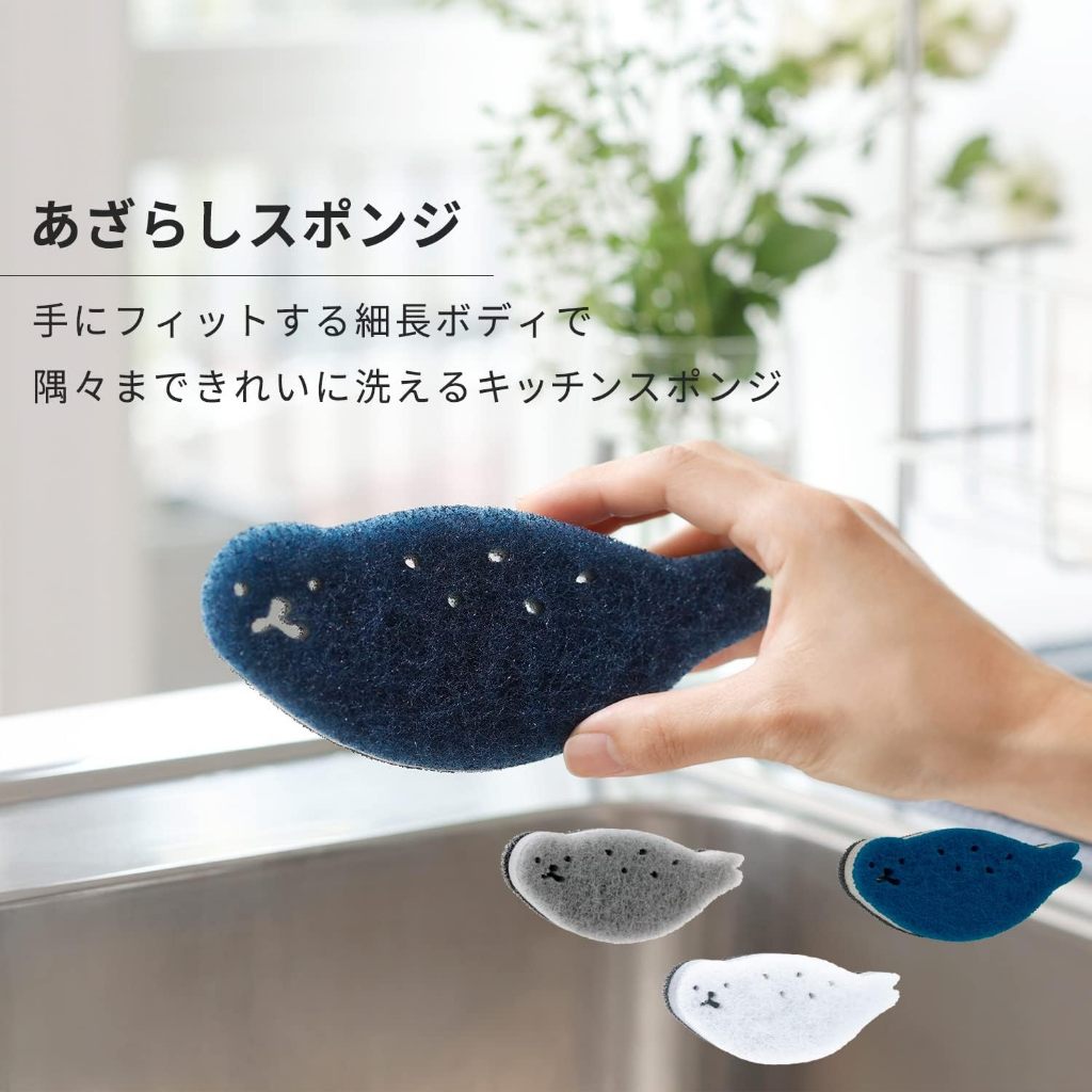 日本Marna 海豹造型洗碗海綿 K700 超好起泡 日本製-阿法.伊恩納斯 | 蝦皮購物
