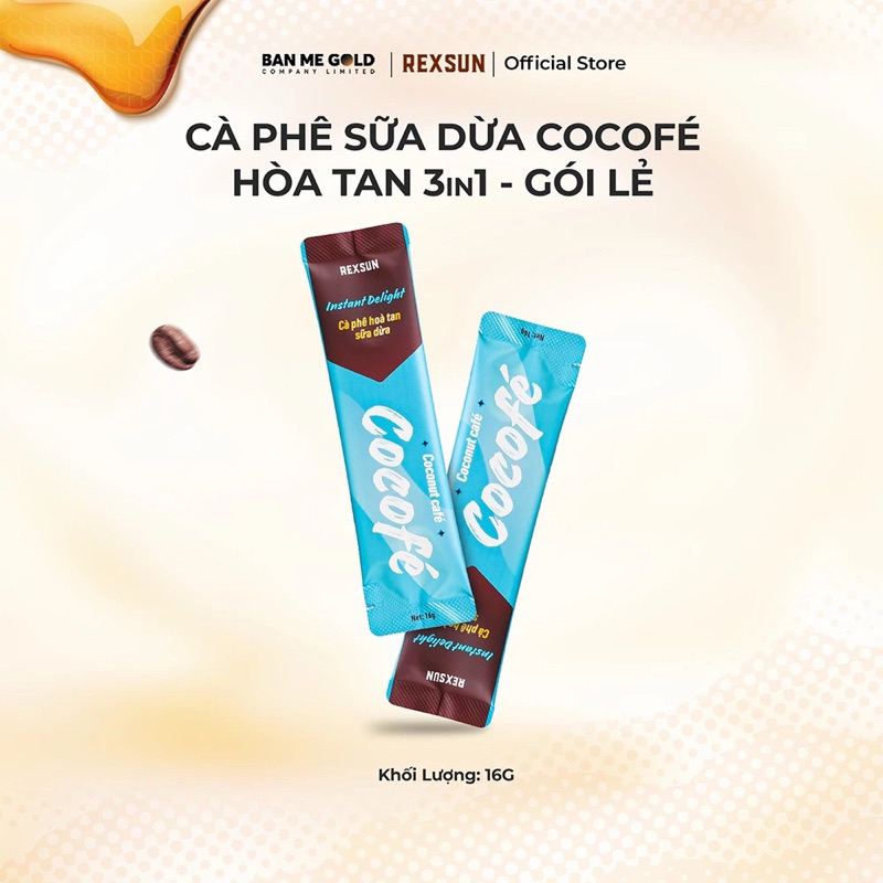 「現貨免運」越南椰奶咖啡3合1 越南必買伴手禮 REXSUN COCOFE 椰子咖啡Cà Phê Sữa Dừa 16g | 蝦皮購物