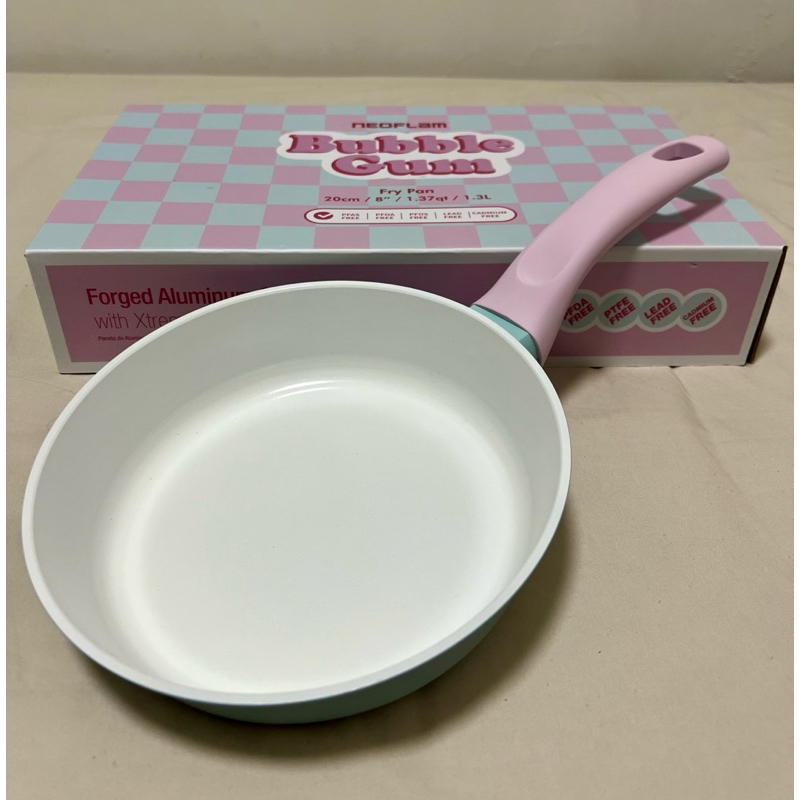 [Neoflam]Bubble Gum-20cm平底鍋（電磁底）EC-RV-F20I-BG | 蝦皮購物