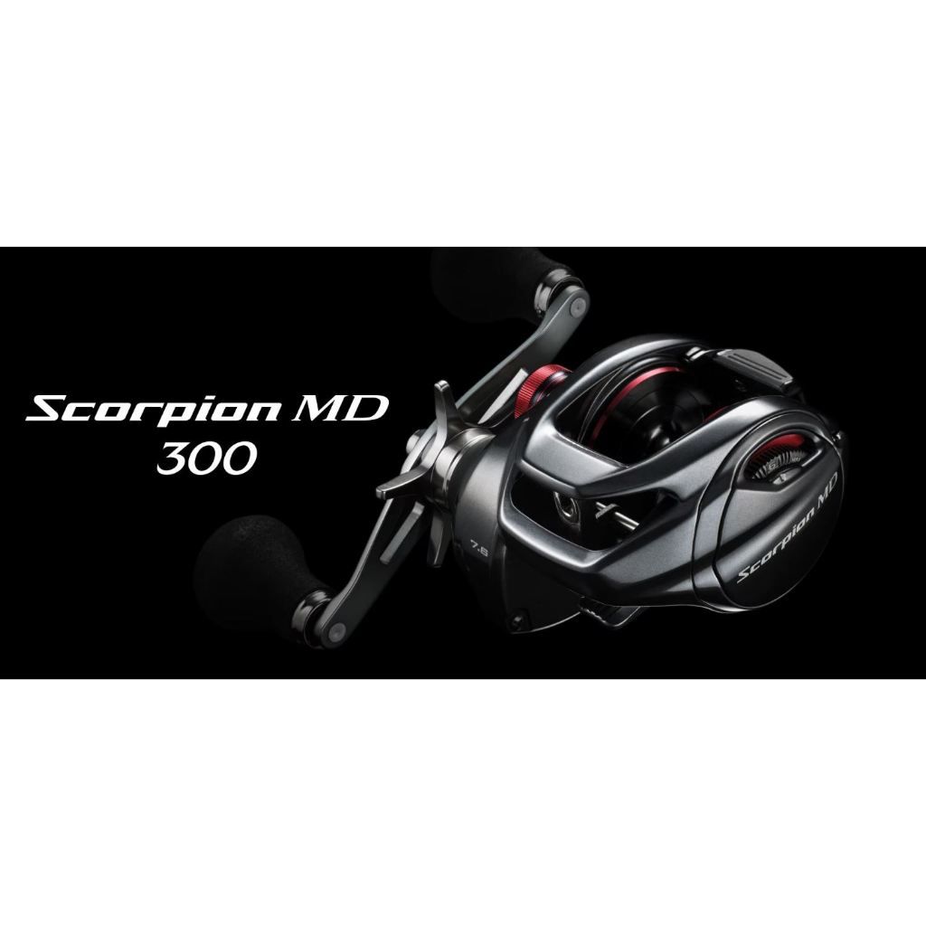 SHIMANO 24' SCORPION MD 301XG 紅蠍 兩軸式捲線器 大烏龜 小烏龜 路亞 | 蝦皮購物