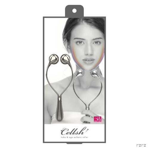 日本 Cellsh臉頰下巴V型滾輪按摩器 684針雙邊按摩 | 蝦皮購物