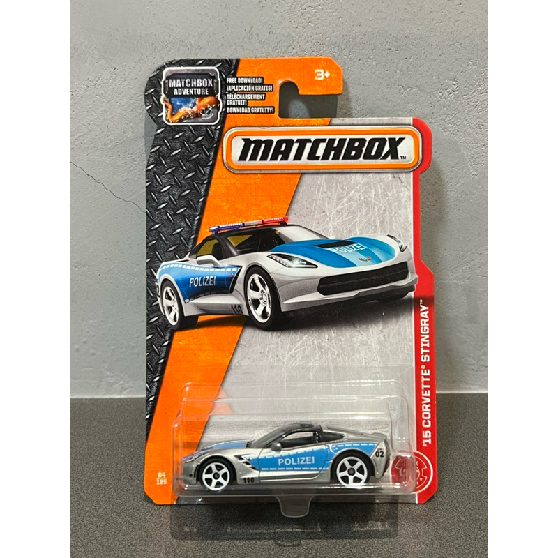 Matchbox 火柴盒 ‘15 Corvette Stingray 警車 Police Car Polizei | 蝦皮購物