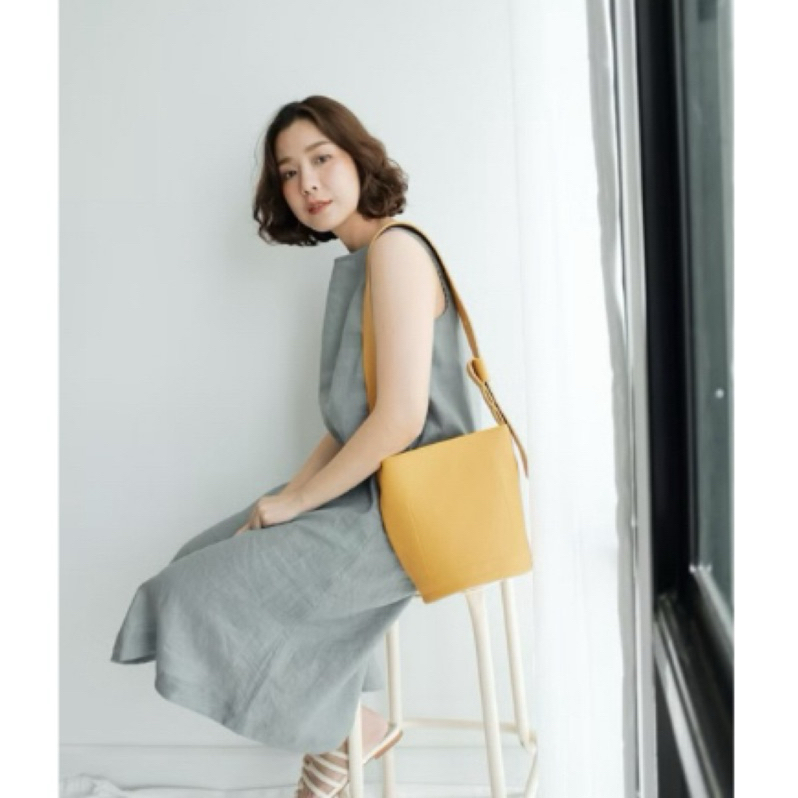 全新｜WHITEOAKFACTORY Bold bucket bag - Mustard yellow | 蝦皮購物