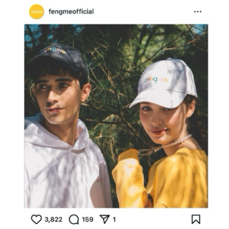 Fengme經典logo刺繡老帽 白色 | 蝦皮購物