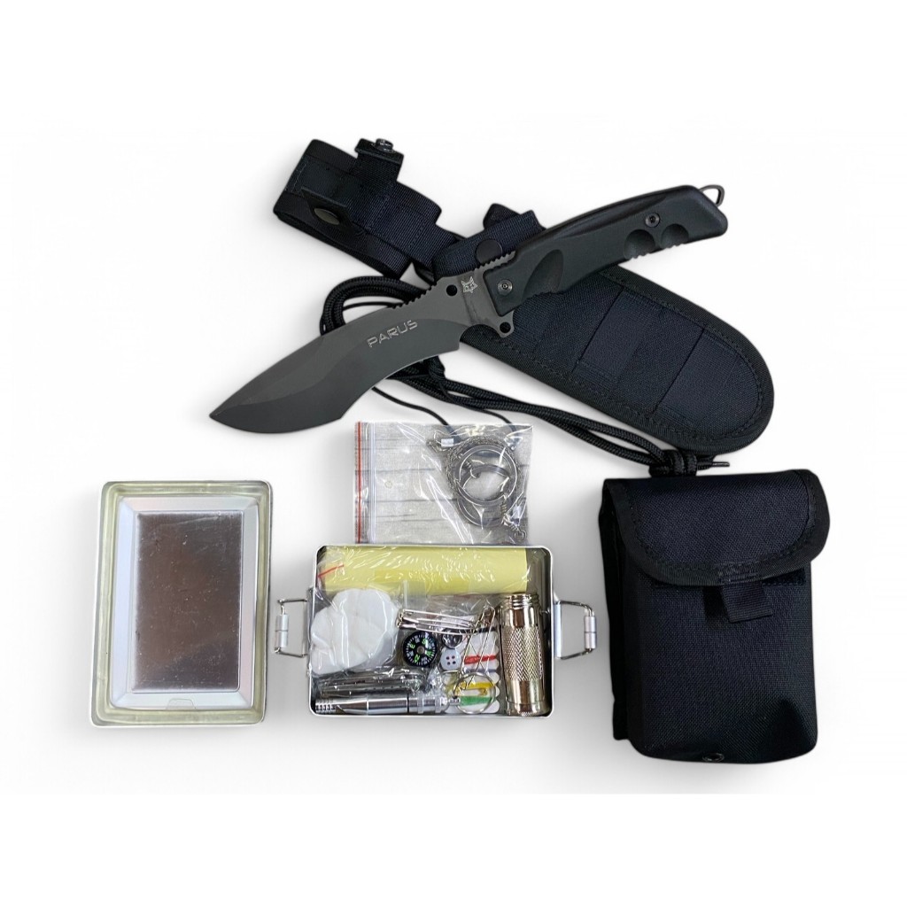 【瑞棋精品名刀】Fox Knives FX-9CM06 PARUS 山雀 叢林求生刀-附急難求生包 $7800 | 蝦皮購物