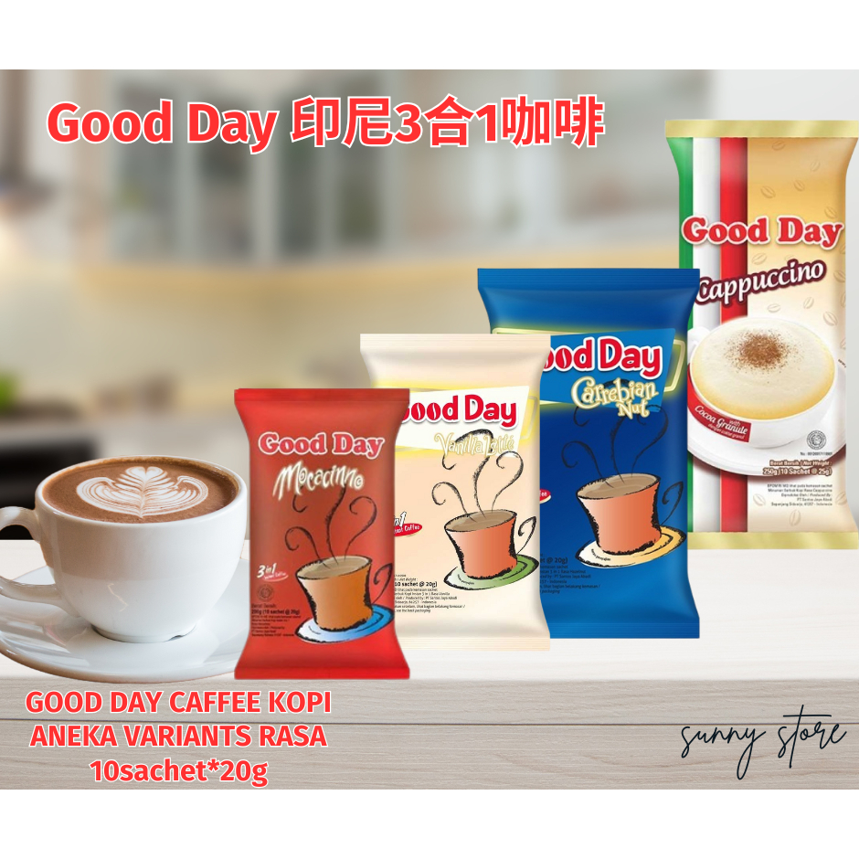 🔥快速出貨🔥 印尼3合1咖啡 GOOD DAY CAFFEE KOPI ANEKA VARIANTS RASA | 蝦皮購物