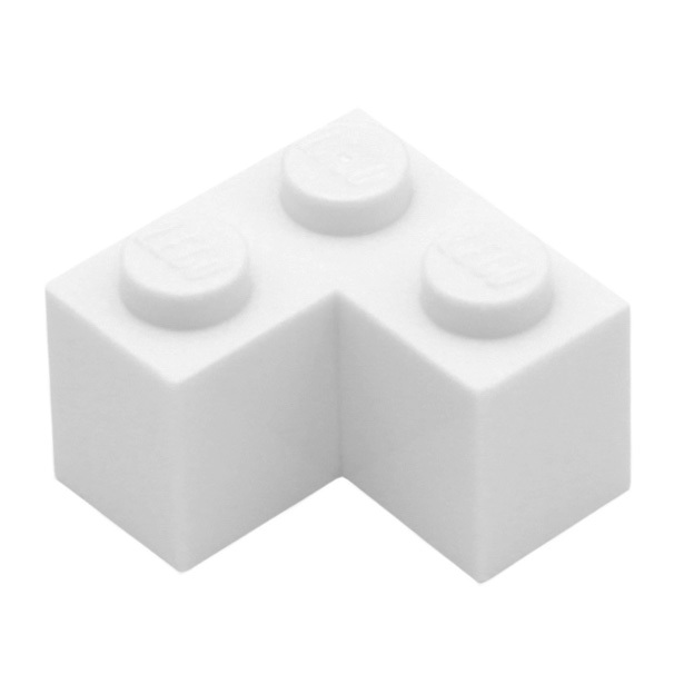 COOLPON｜這是樂高®LEGO®的正版零件 白色 Brick 2x2 Corner 2357 235701 轉角磚 | 蝦皮購物