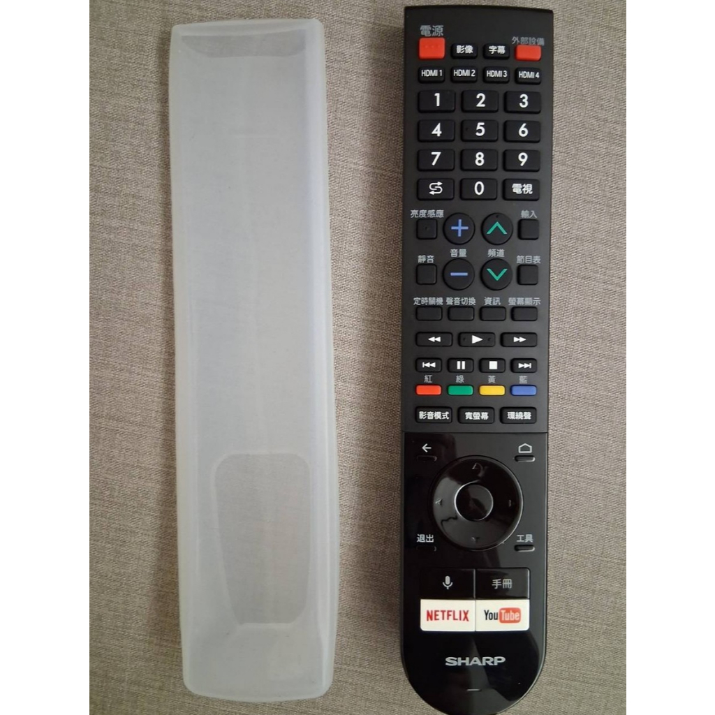 2227 SHARP 夏普 原廠 語音電視遙控器 夏普原廠電視遙控器 GB237WJSA 保護套 | 蝦皮購物