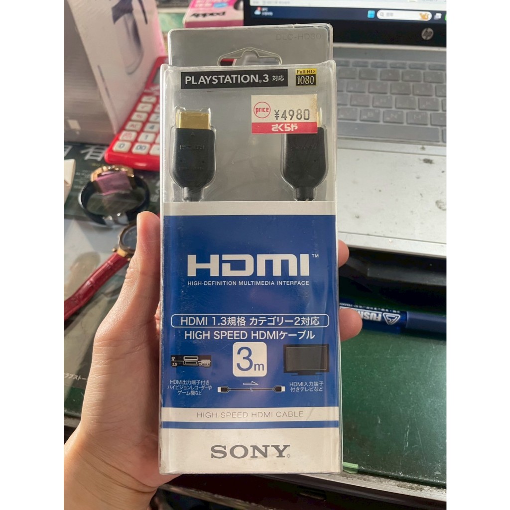 【吉兒二手商店】全新 SONY HDMI線 3M FULL HD 1080 DLC-HD30 | 蝦皮購物