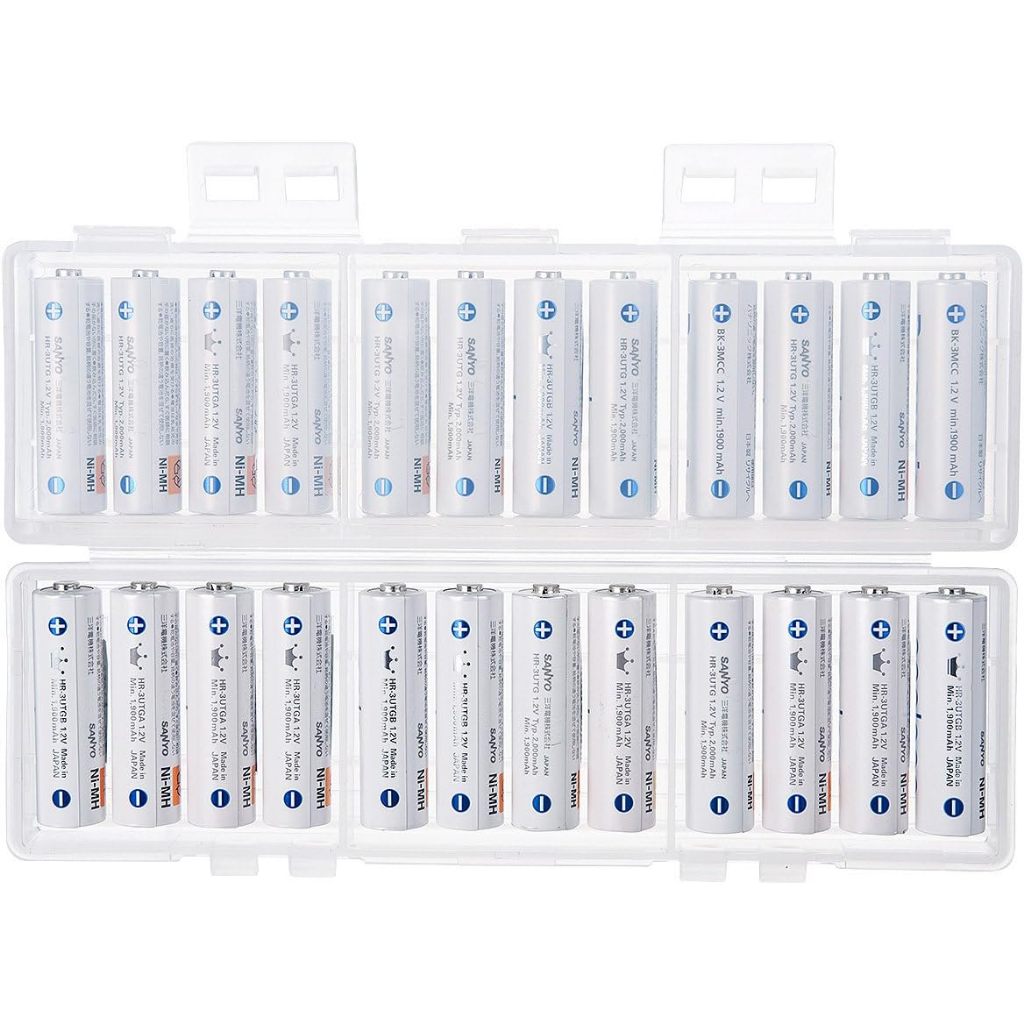 現貨 日本 SANWA 3號4號 電池 電池收納 電池收納盒 AA AAA 收納 DG-BT6 單3 單4 | 蝦皮購物