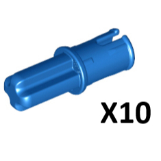[想樂]『零件』 全新 樂高 LEGO 43093 4206482 十字軸 藍色 (一包10入) Technic, Axle 1L with ...