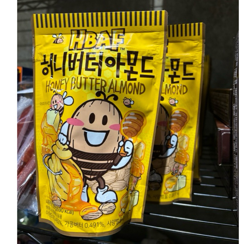 韓國零食 HABF 蜂蜜奶油杏仁果 120g 杏仁果 堅果零食 進口零食 | 蝦皮購物