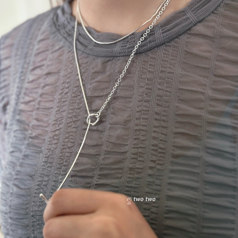 ꪔ̤̫ 𝙩𝙬𝙤 𝙩𝙬𝙤 | ꜱ𝟫𝟤𝟧 雙層OT蛇骨鍊 早八人省時推薦🕗 | 蝦皮購物