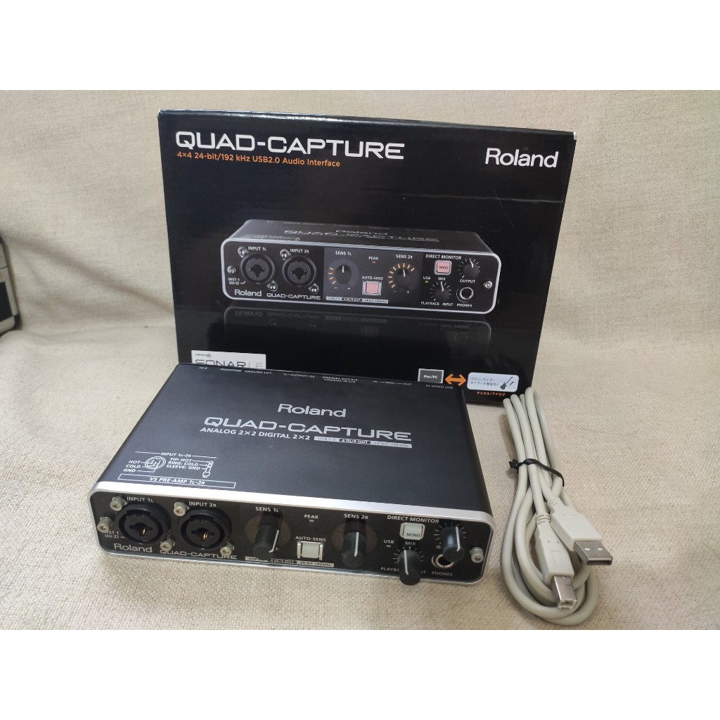 【二手良品】Roland QUAD-CAPTURE UA-55 USB錄音介面 | 蝦皮購物